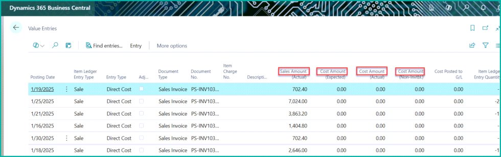 Inventory vs Item Ledger Entries in Business Central: Differences